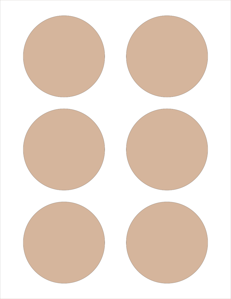 Free Circle Templates Printable - 3 inch - Sunny SVG