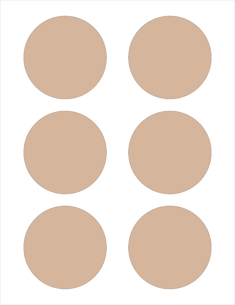 Free Circle Templates Printable - 3 inch - Sunny SVG