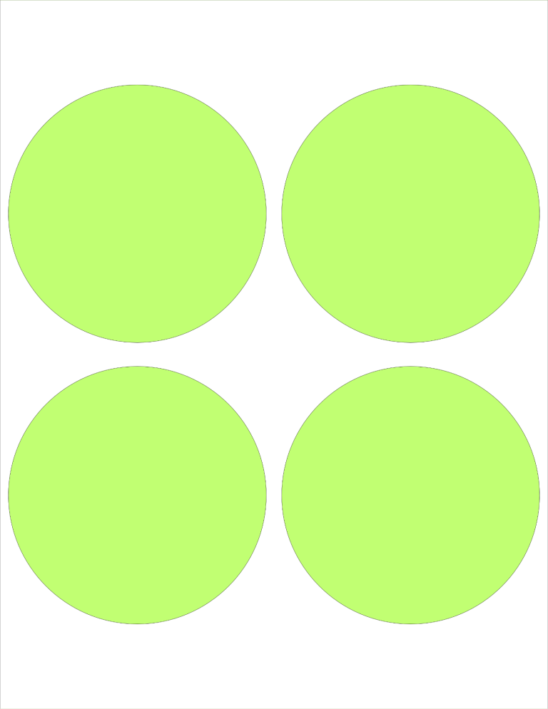 Free Circle Templates Printable - 4 inch - Sunny SVG