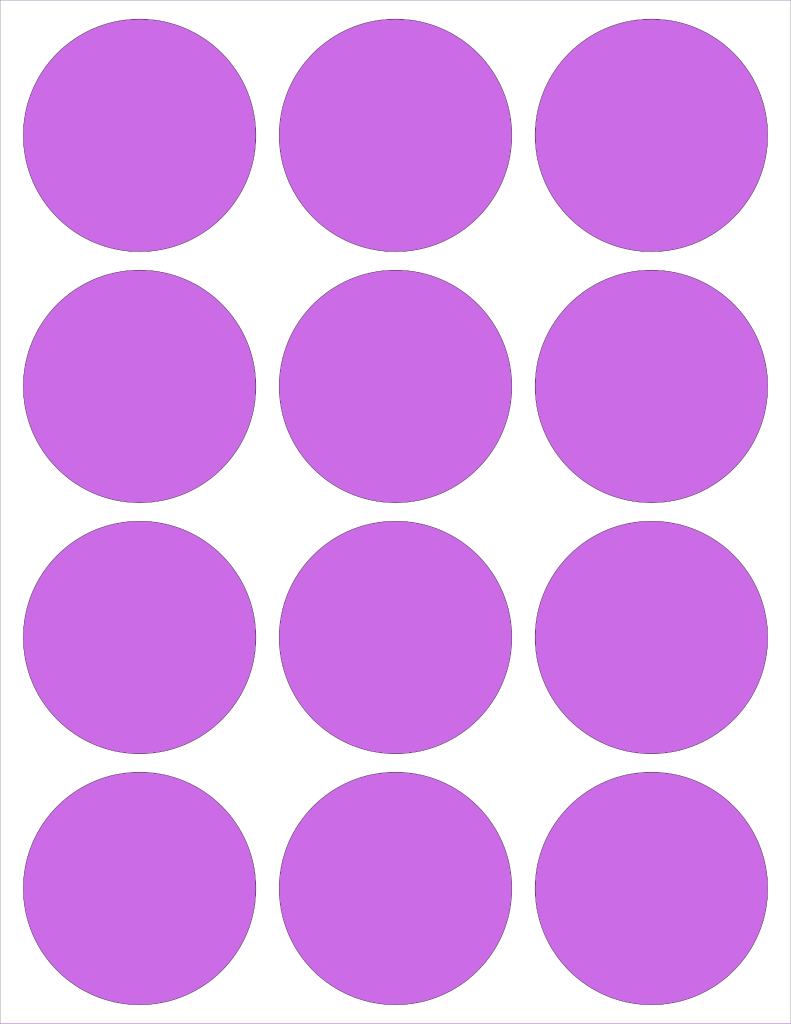 Free Circle Templates Printable - 2.5 inch - Sunny SVG