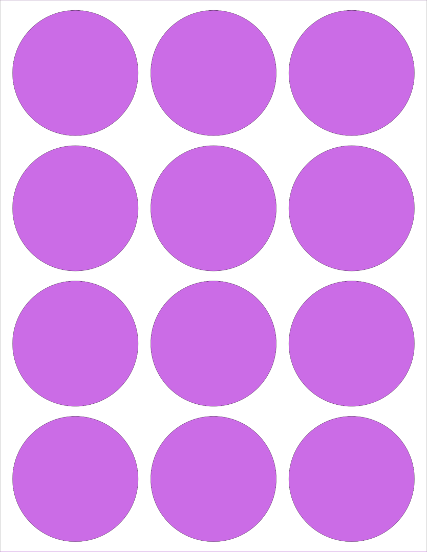 Free Circle Templates Printable - 2.5 inch - Sunny SVG