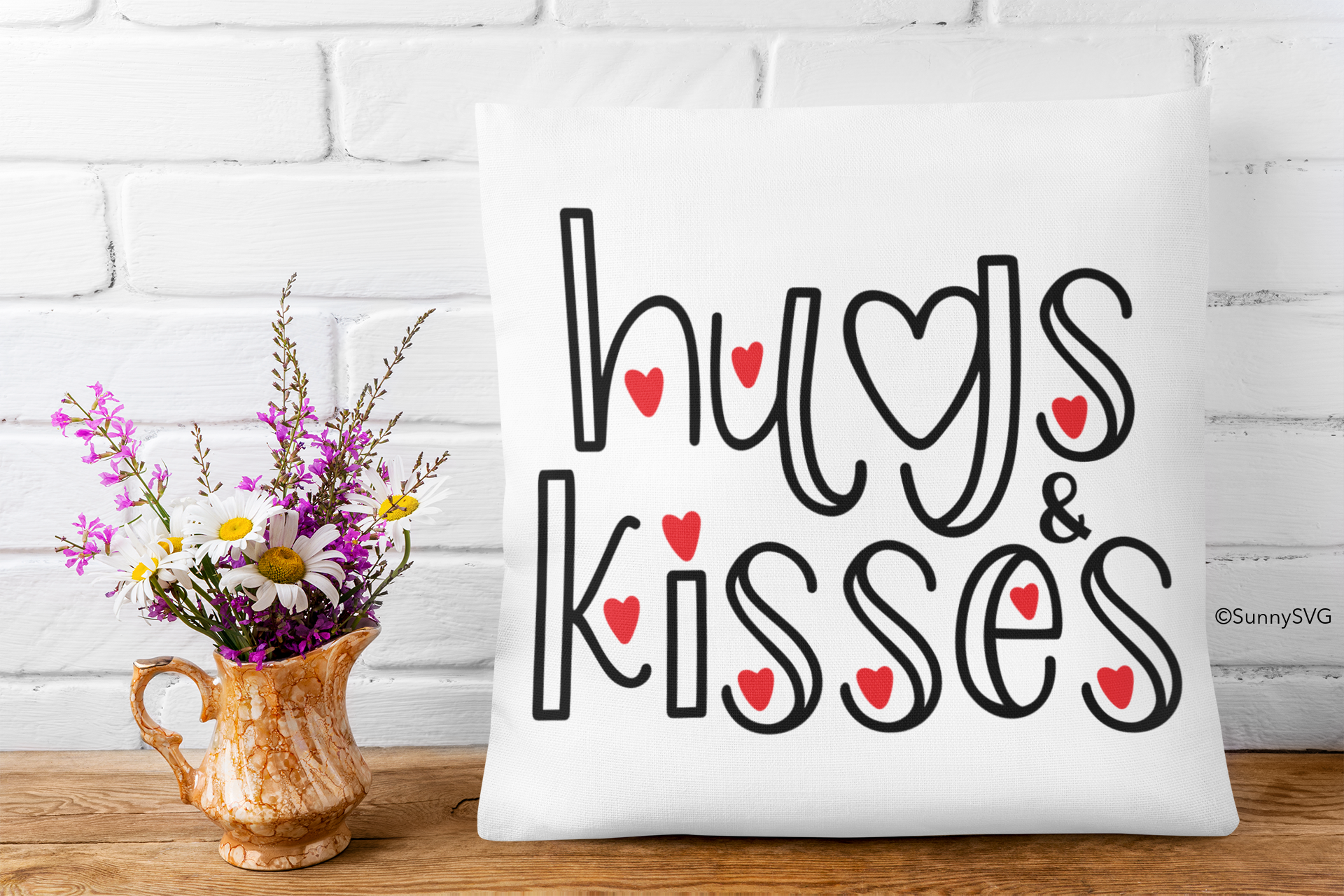 Free Hugs and Kisses SVG - Sunny SVG