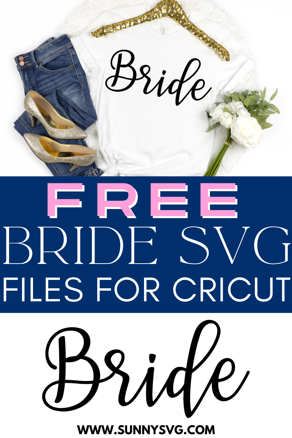 Bride SVG - Free Cut File - Sunny SVG