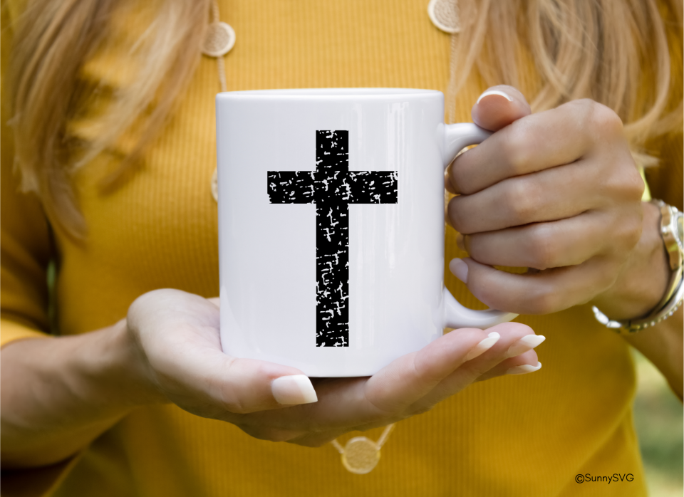 Free Cross SVG (Outline and Distressed Included) - Sunny SVG