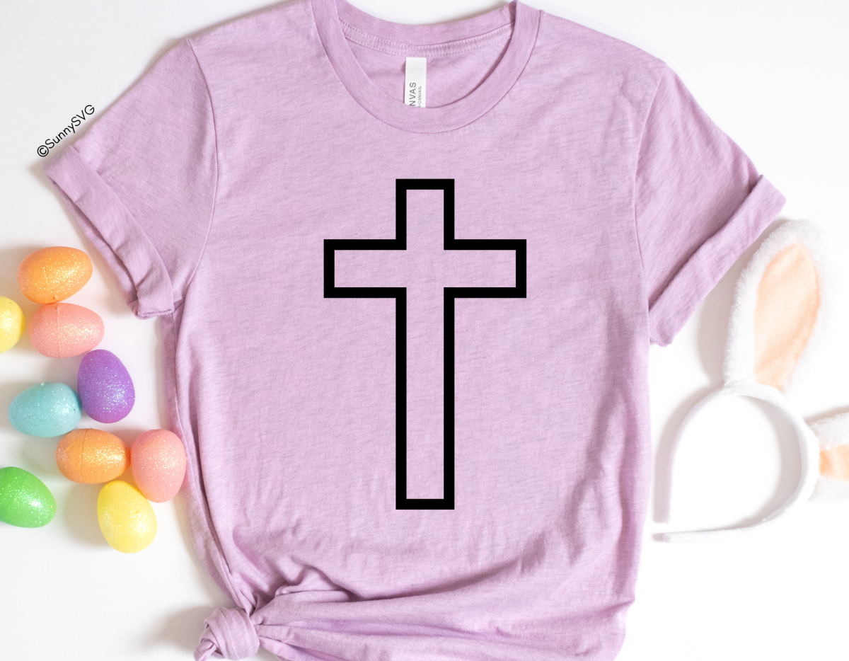 Free Cross SVG (Outline and Distressed Included) - Sunny SVG