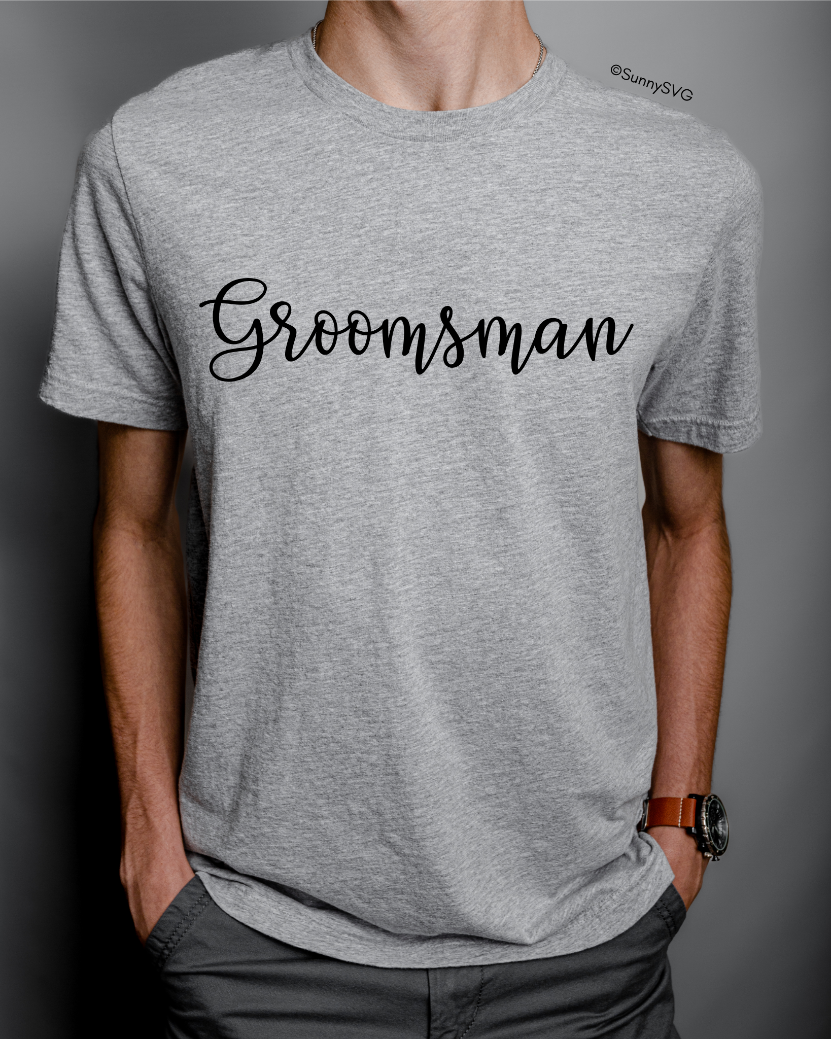 Groomsman SVG - Free Cut File - Sunny SVG