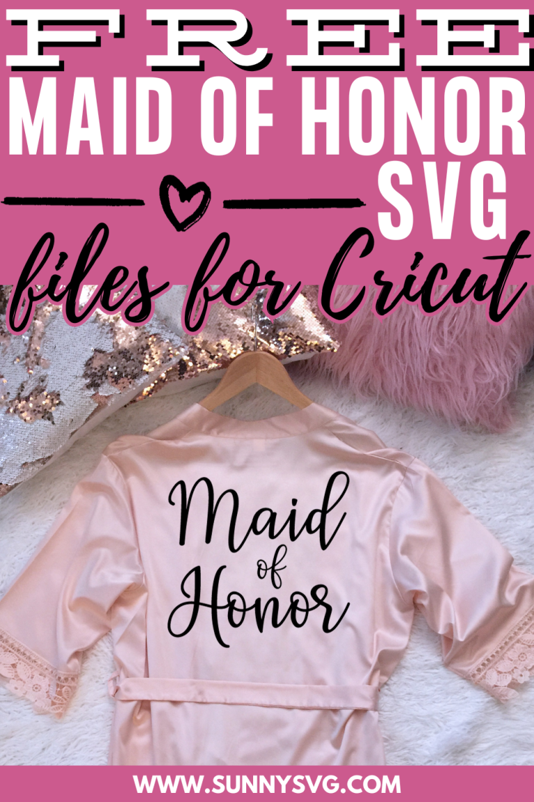 Free Maid of Honor SVG - Sunny SVG