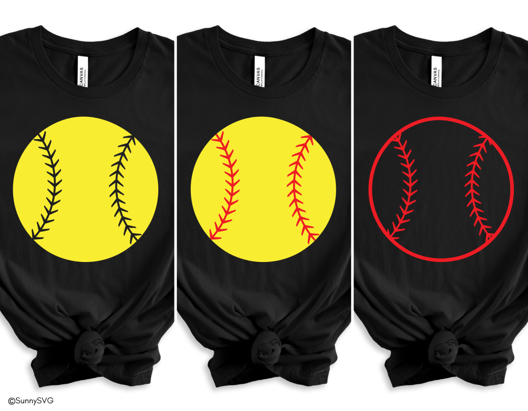Softball SVG - Free Cut File - Sunny SVG