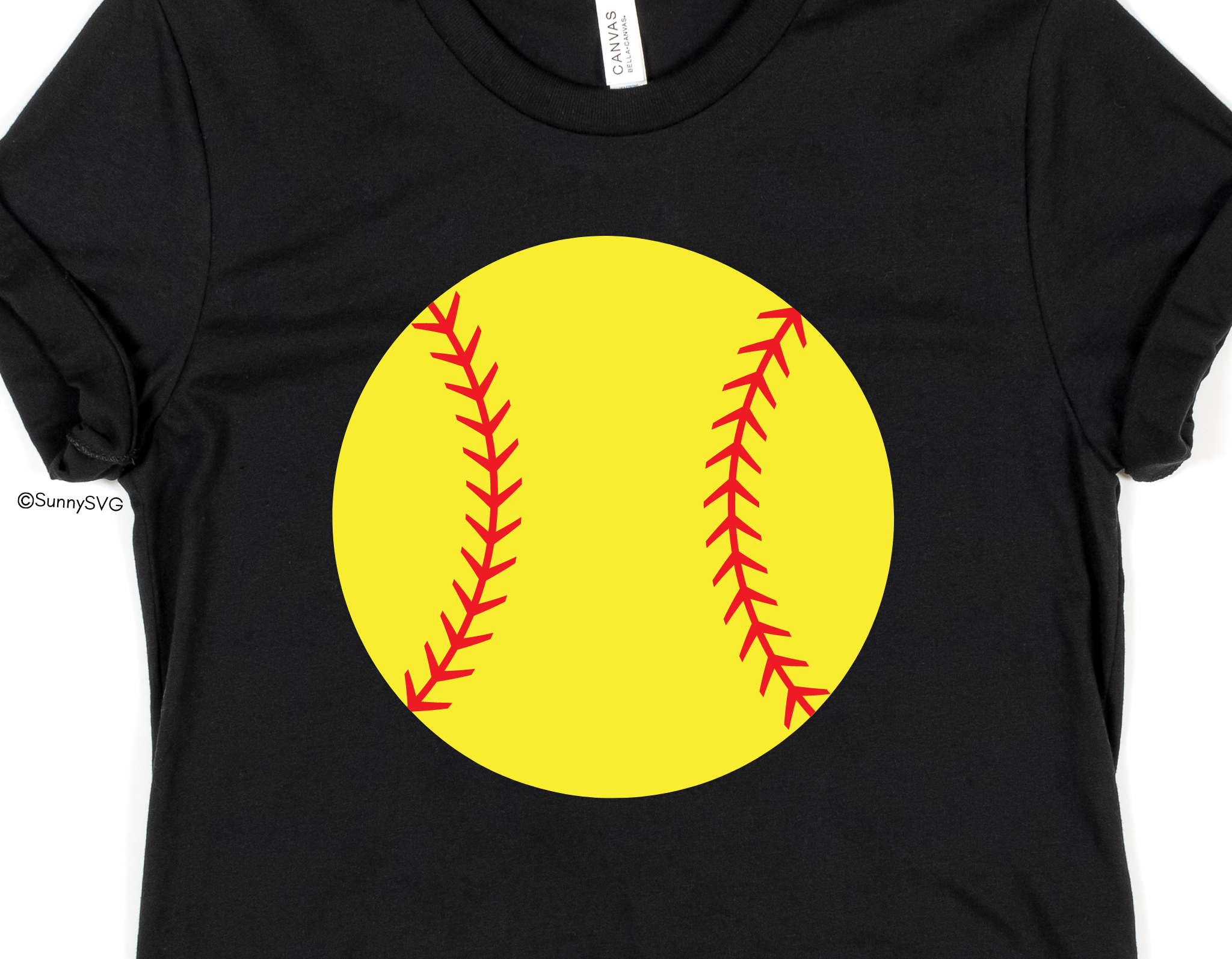Softball SVG - Free Cut File - Sunny SVG
