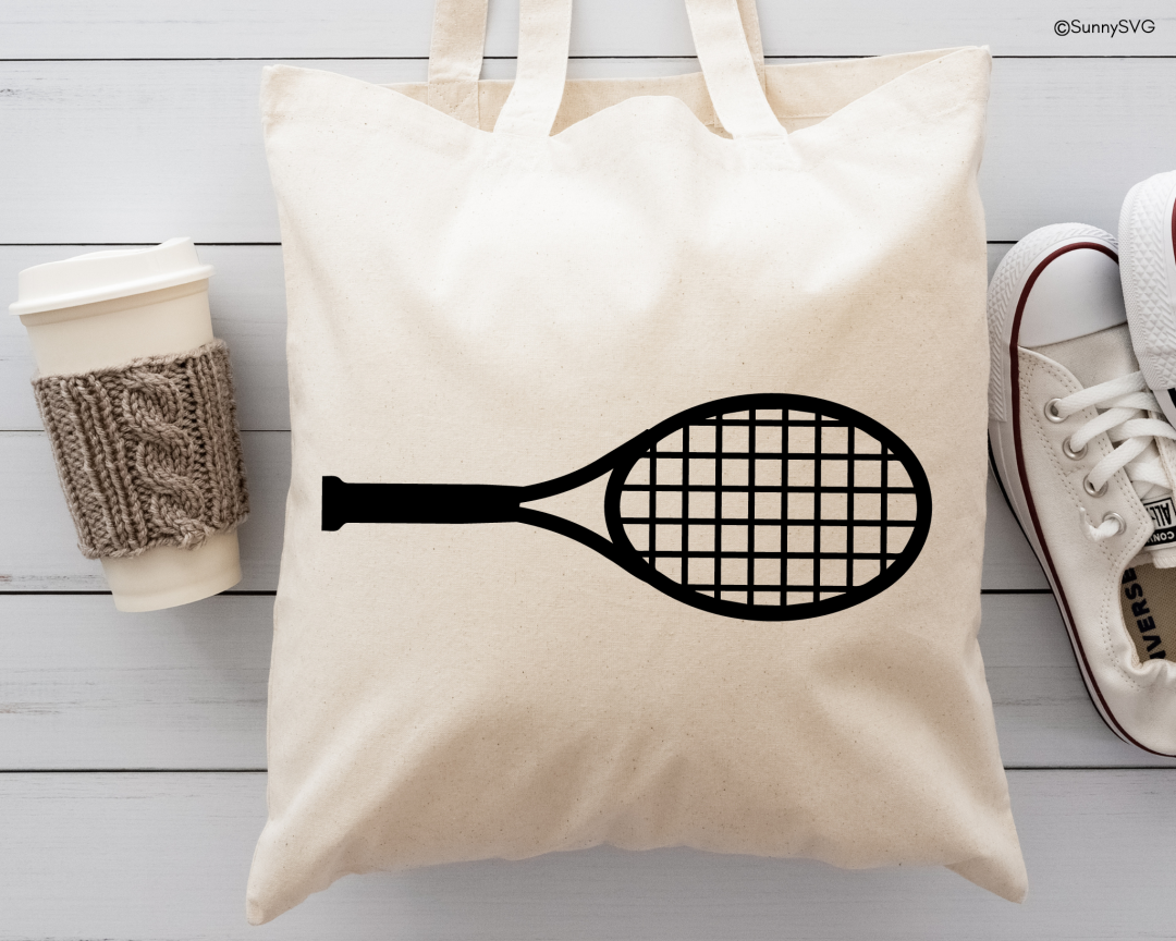 Tennis Racket SVG - Free Cut File - Sunny SVG