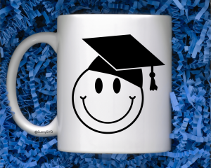 Graduation Smiley Face SVG - Free Cut File - Sunny SVG