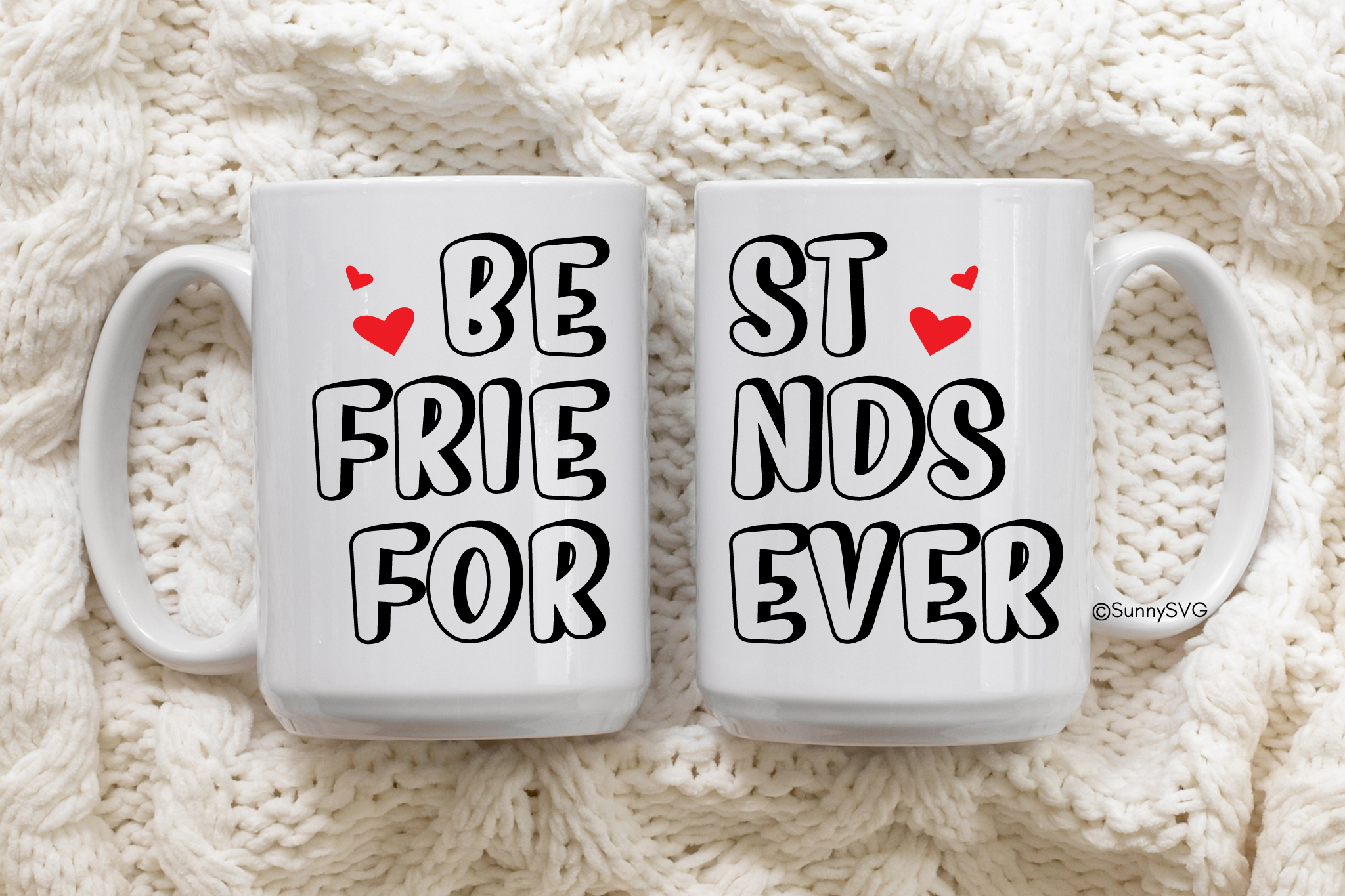 Free Best Friends Forever SVG - Sunny SVG