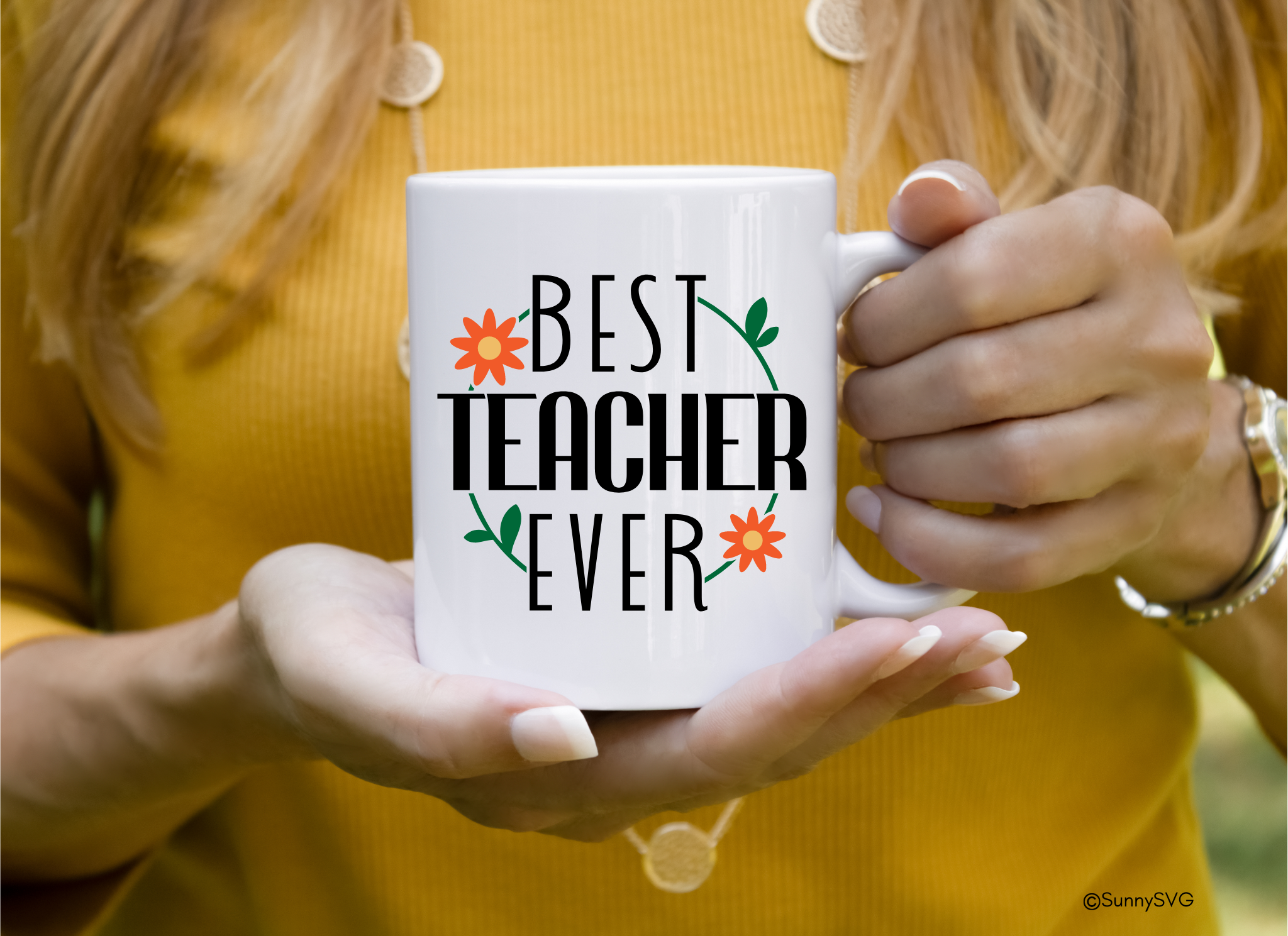 Best Teacher Ever SVG - Free Cut File - Sunny SVG
