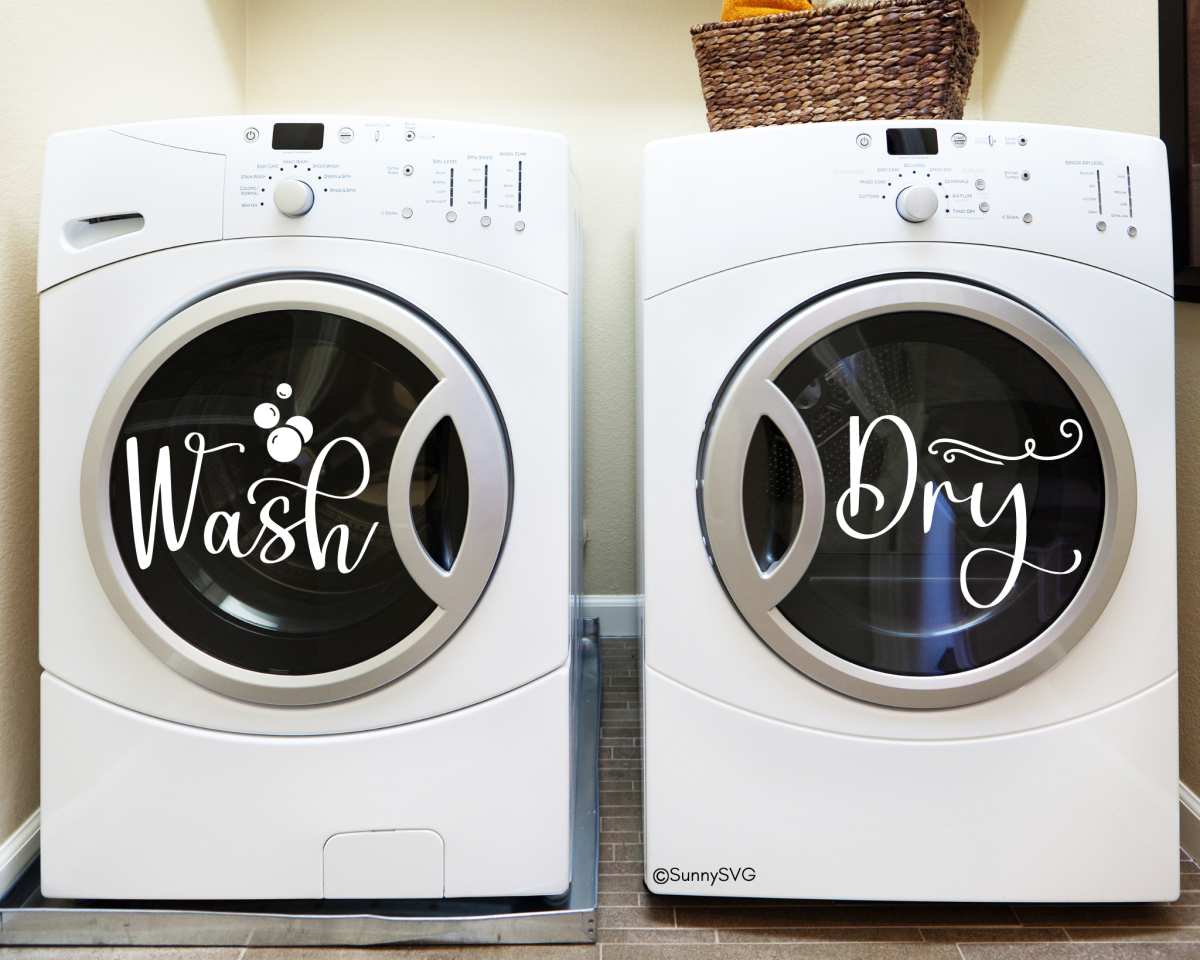Washer and Dryer SVG - Free Cut File - Sunny SVG