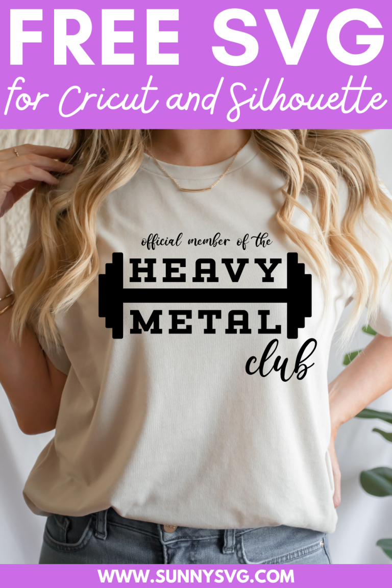 Free Heavy Metal Club Workout SVG - Sunny SVG